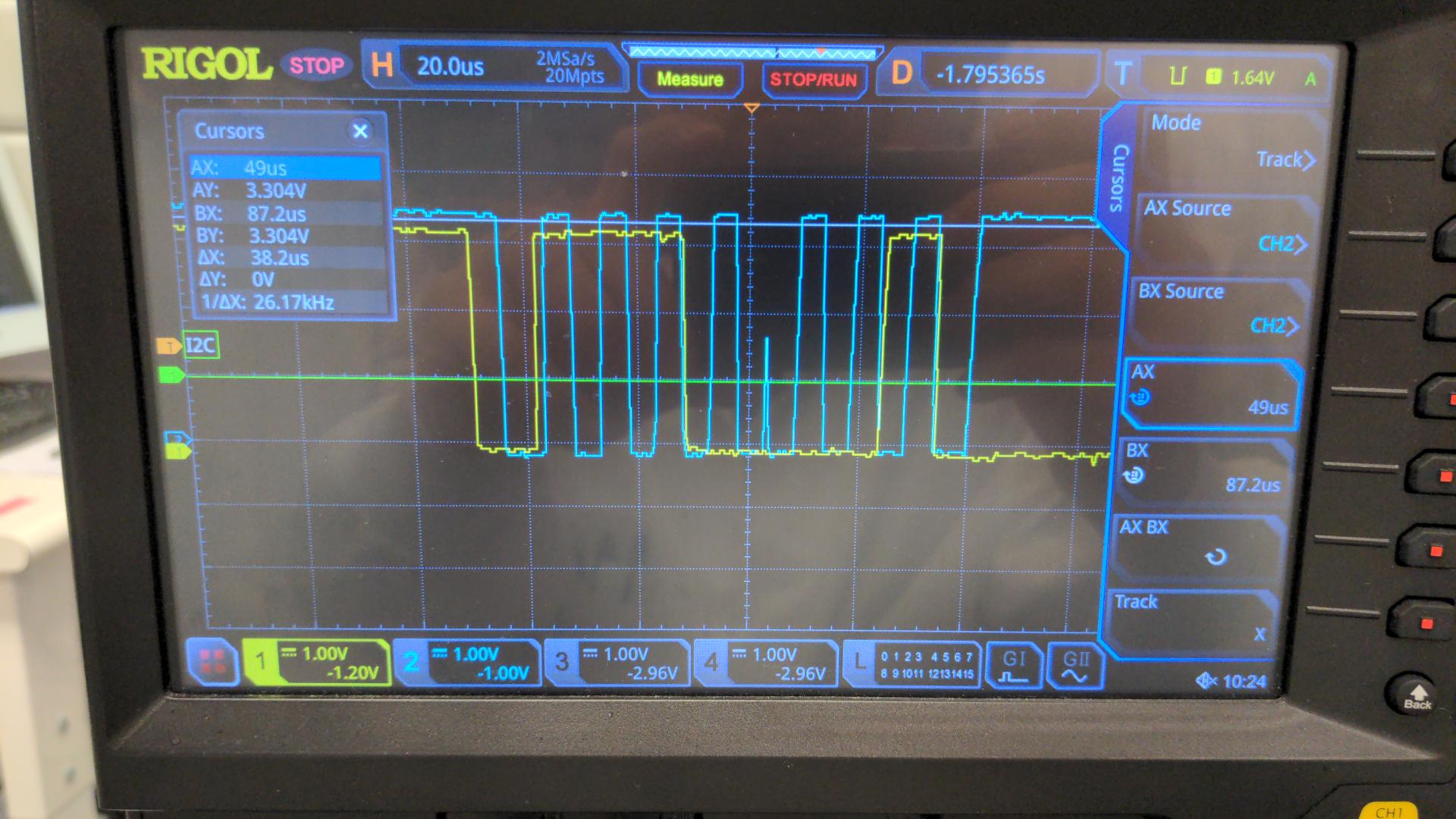 I2C master quarter clock pulse - STMicroelectronics Community