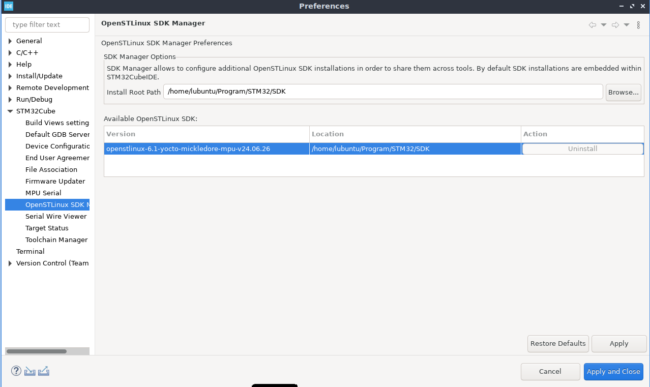 Solved Cannot Build An Openstlinux Project In Stm32cubeid Stmicroelectronics Community