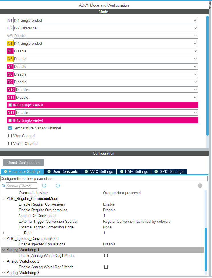 Solved Bug In Cubemx 6111 Stm32g474vetx Adc Missing C Stmicroelectronics Community