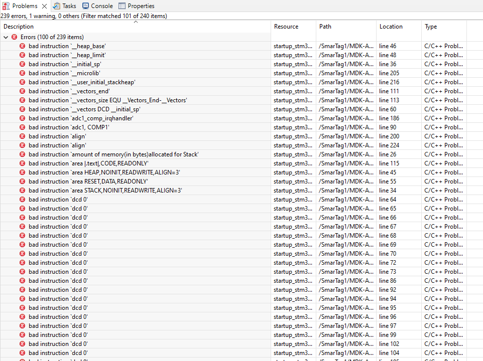 Solved: Setting up Smartag1 project correctly using STM32c... - STMicroelectronics Community