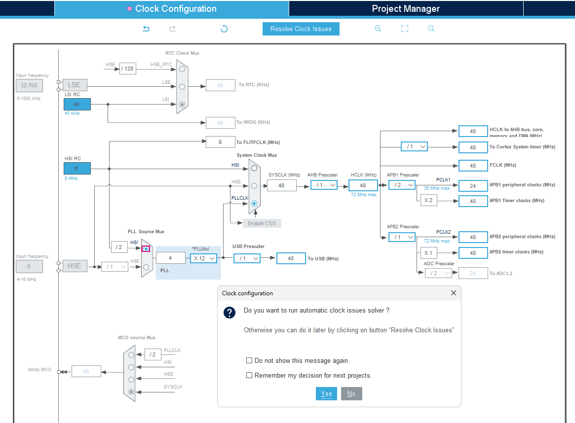 Solved Can Stm32f103cbt6 Usb Work Under Hsi Clock Stmicroelectronics Community