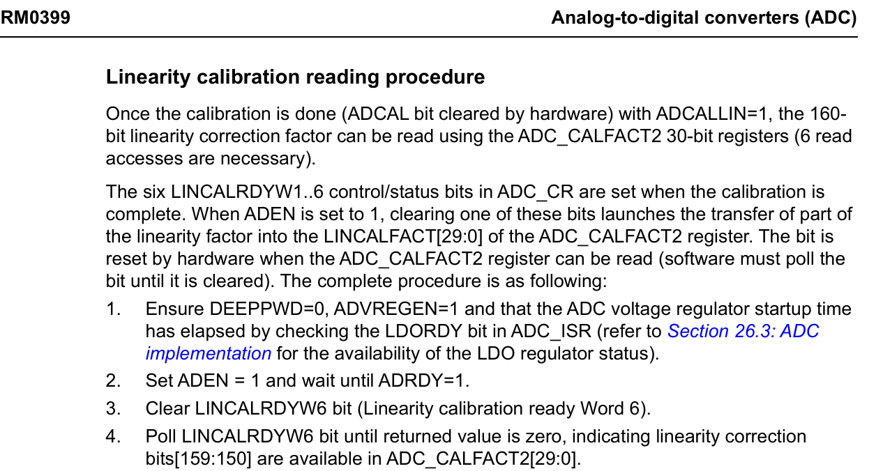 Solved Adc Load Linearity Calibration Codes From Flash