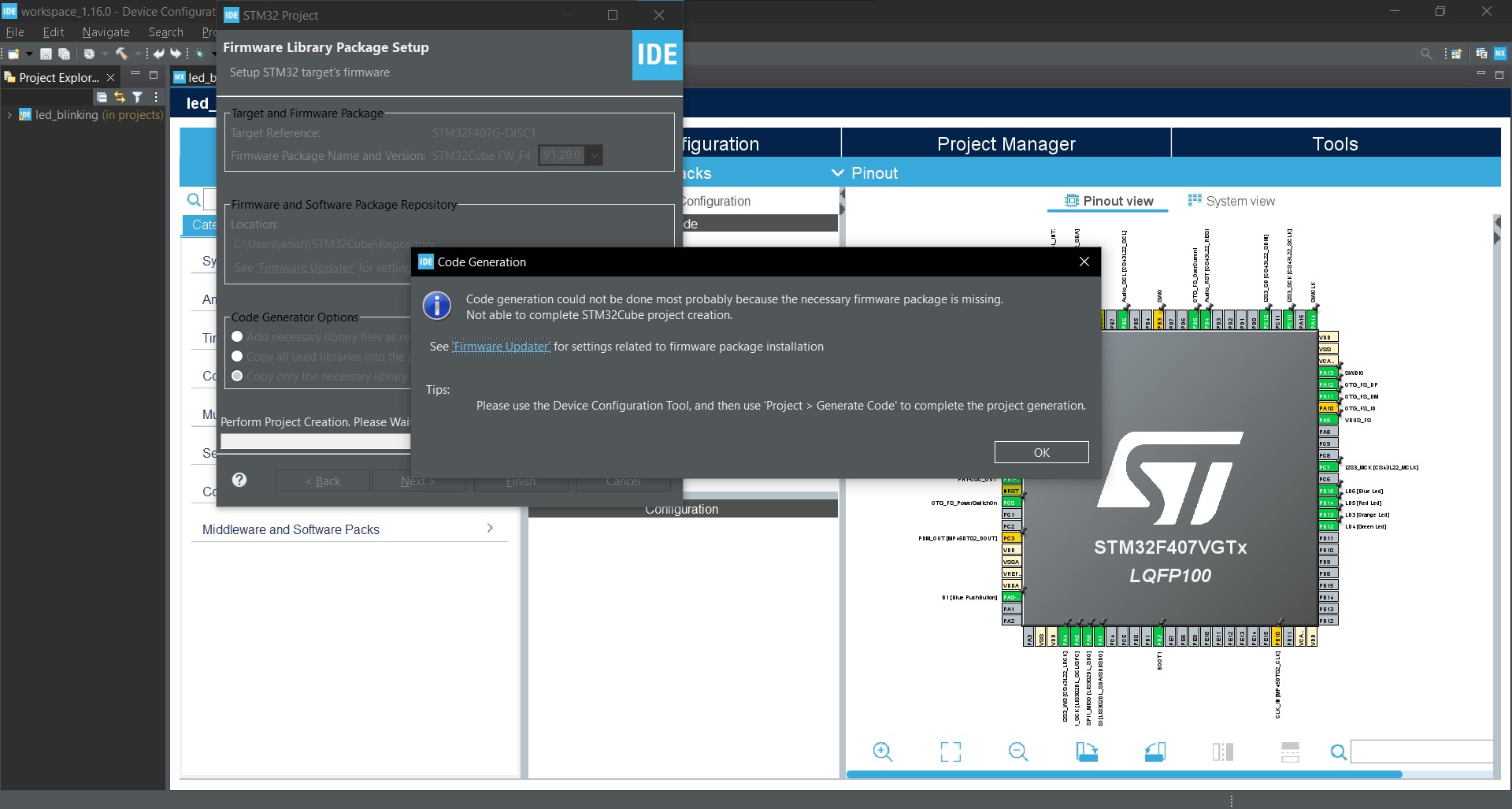 Project Creation Startup Files Stmicroelectronics Community