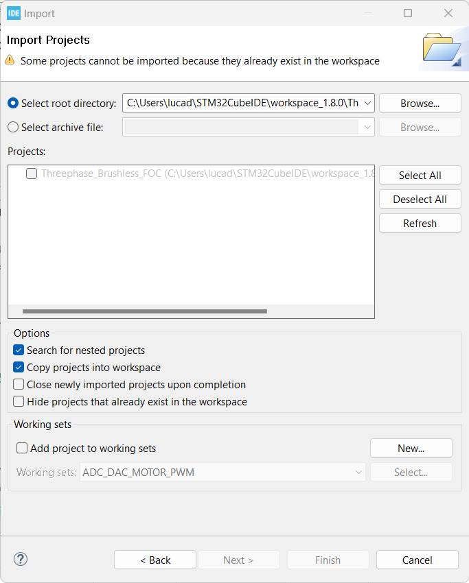Solved: I cannot import file in Workspace - STMicroelectronics Community