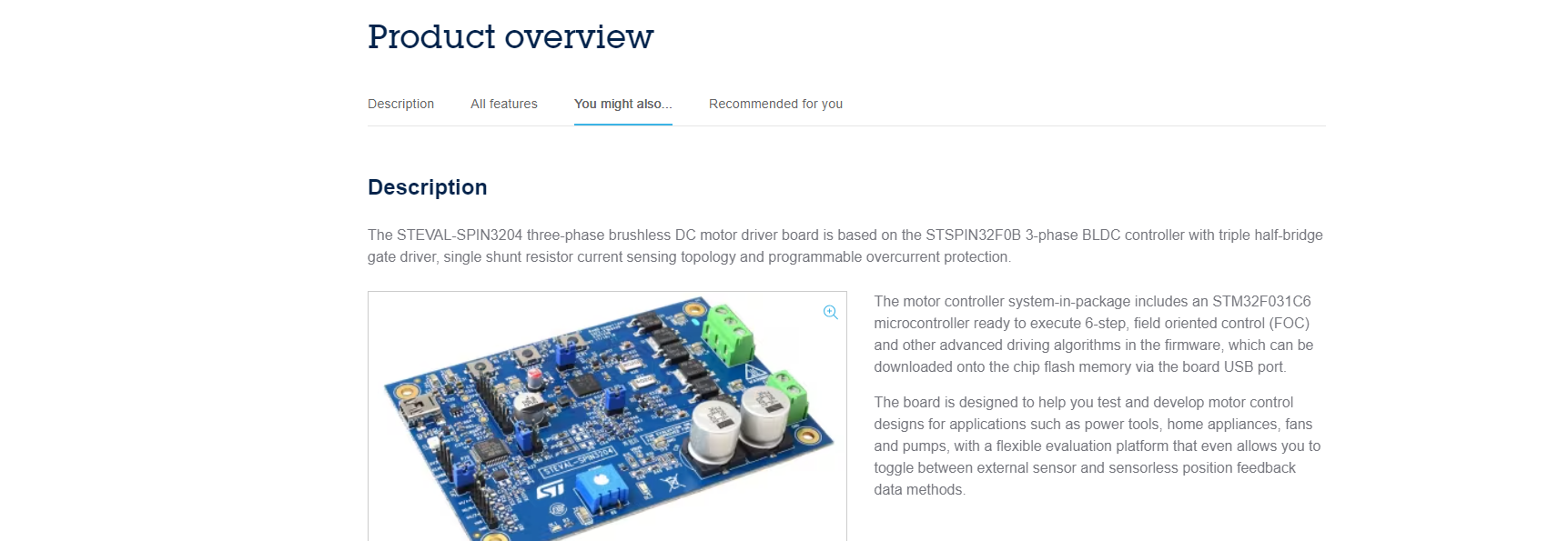 Foc Algorithm Using Steval Spin3204 Stmicroelectronics Community