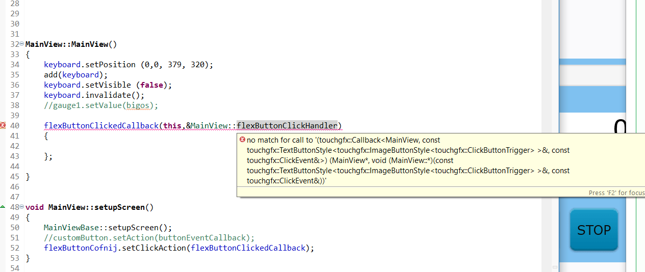 How to get a state of flex button in TouchGFX? - STMicroelectronics ...