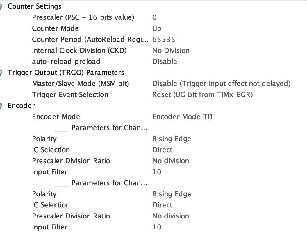 Solved Stm32 Timer Encoder Mode Delayed By 400ms Stmicroelectronics