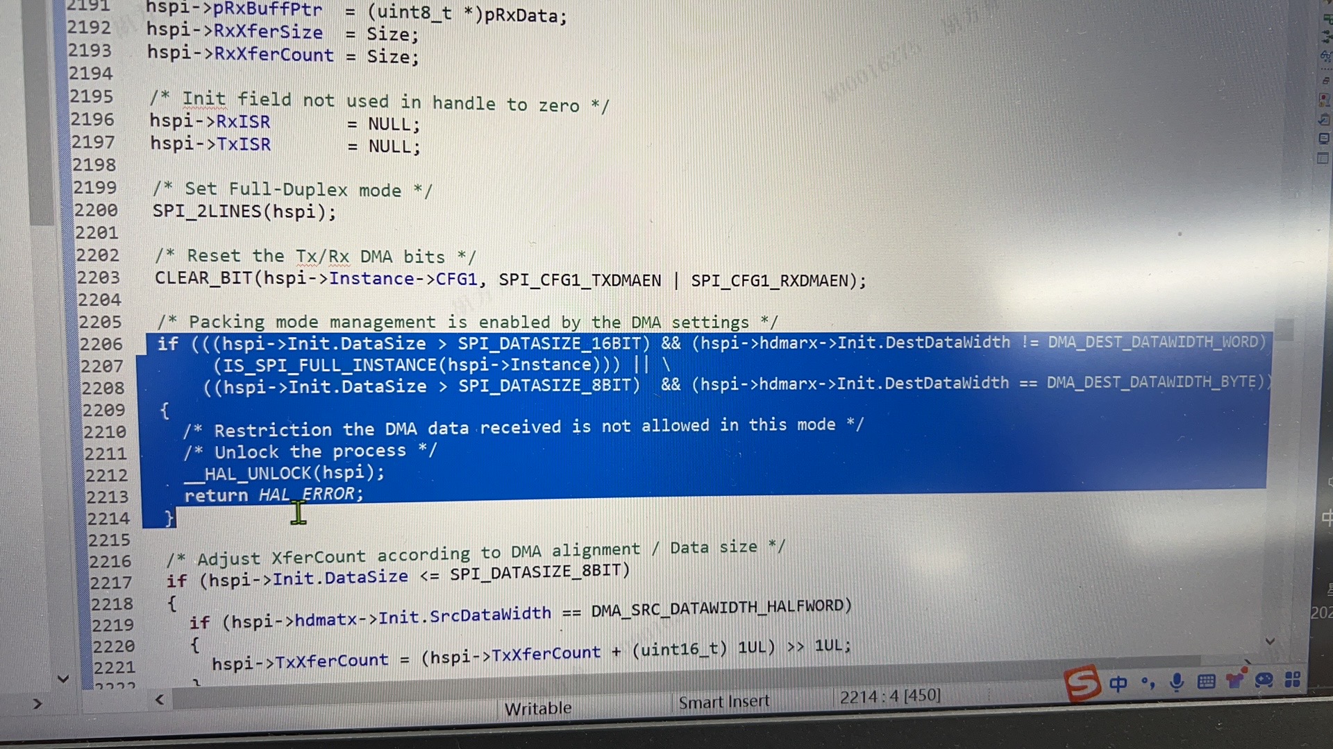 STM32H563 SPI DMA issue - STMicroelectronics Community