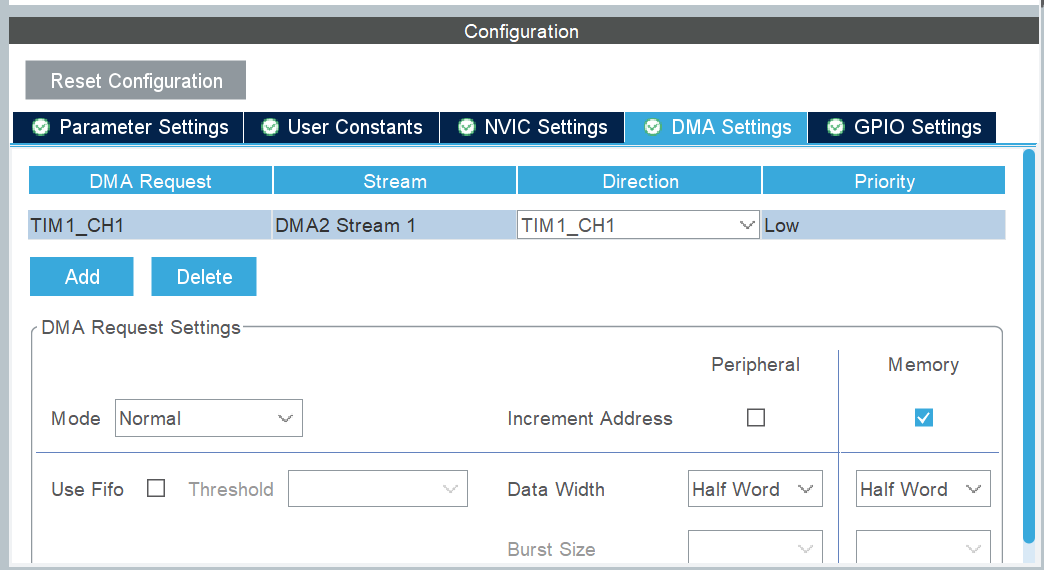 Clarification Regarding Using Dma With Pwm Stmicroelectronics Community