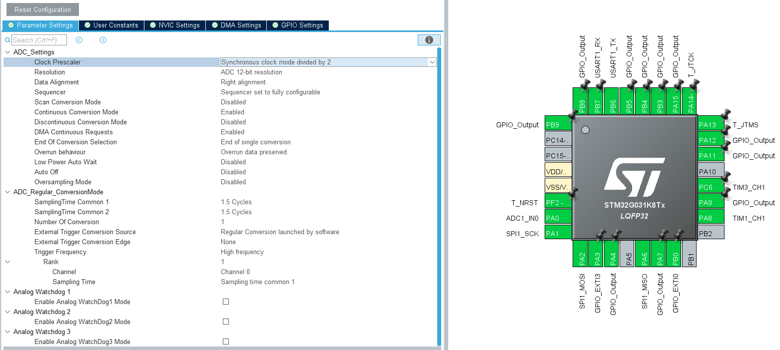 Correct ADC settings for DMA - STMicroelectronics Community