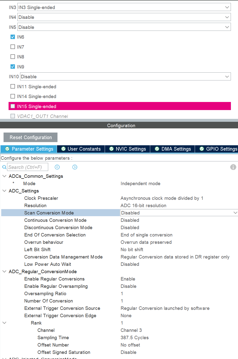 STM32 STM32H753ZIT6 ADC multiple ADC channels with... - STMicroelectronics Community