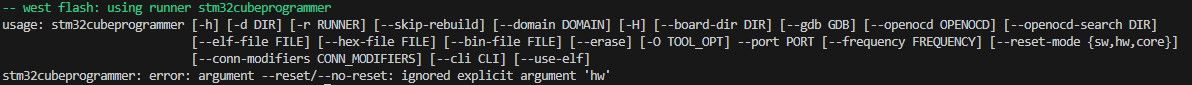 Solved Stm32cubeprogrammer Issue With West Flash Command Stmicroelectronics Community 1816