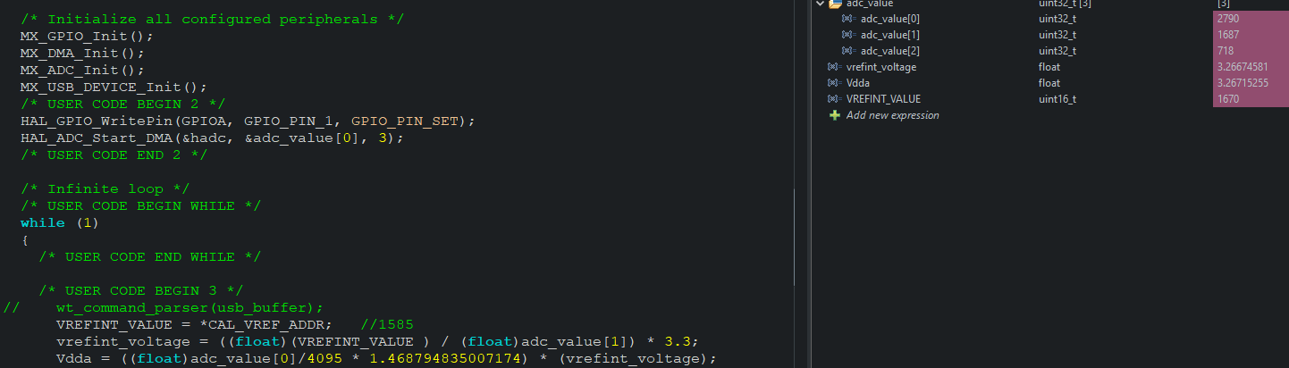 stm32l072 multi channel adc correct value reading ... - STMicroelectronics Community