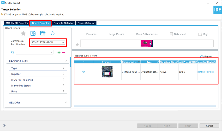How to configure the FMC peripheral to interface a ...