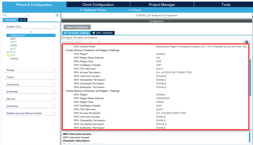 How to configure the FMC peripheral to interface a ...