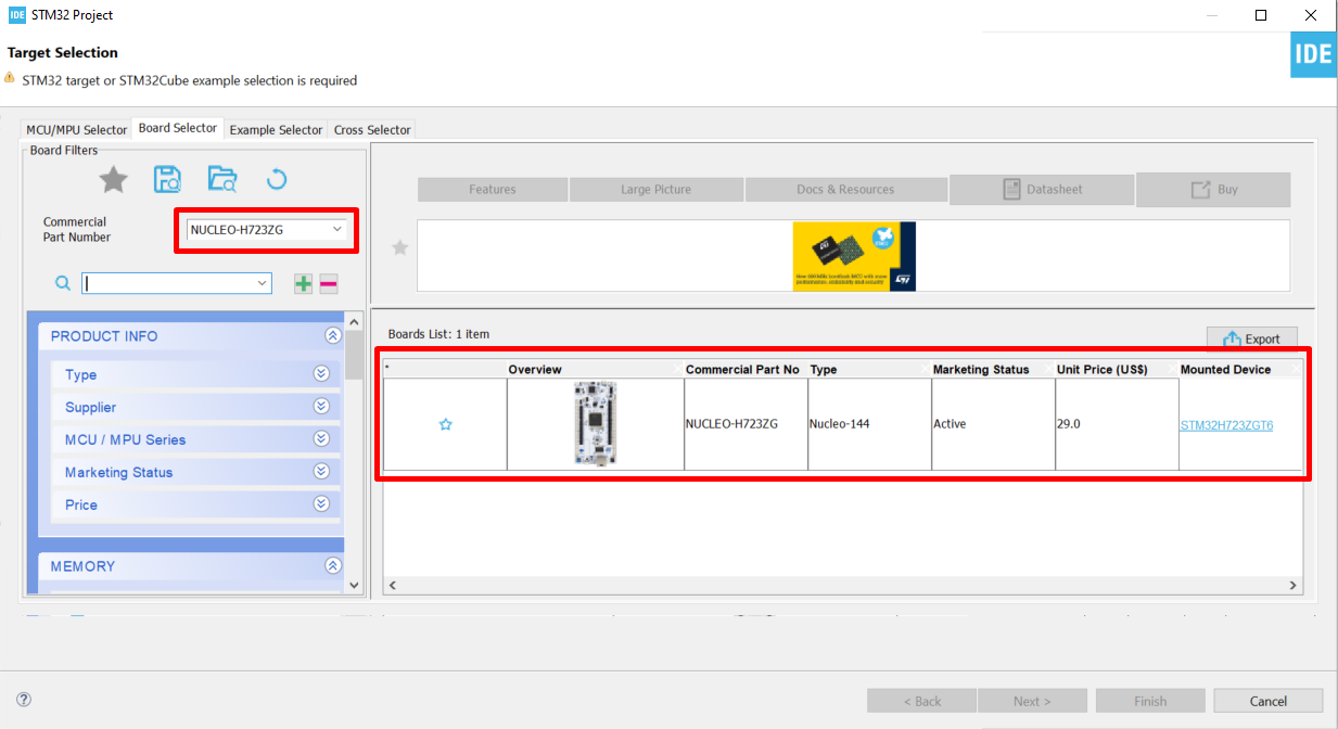 How to configure the FMC peripheral to interface a ...