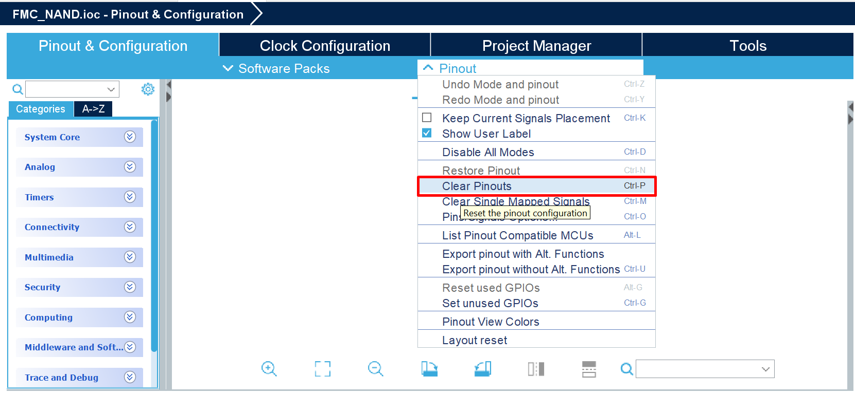 How to configure the FMC peripheral to interface a ...