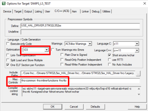 How to run a Dhrystone/DMIPS benchmark on an STM32 - STMicroelectronics Community