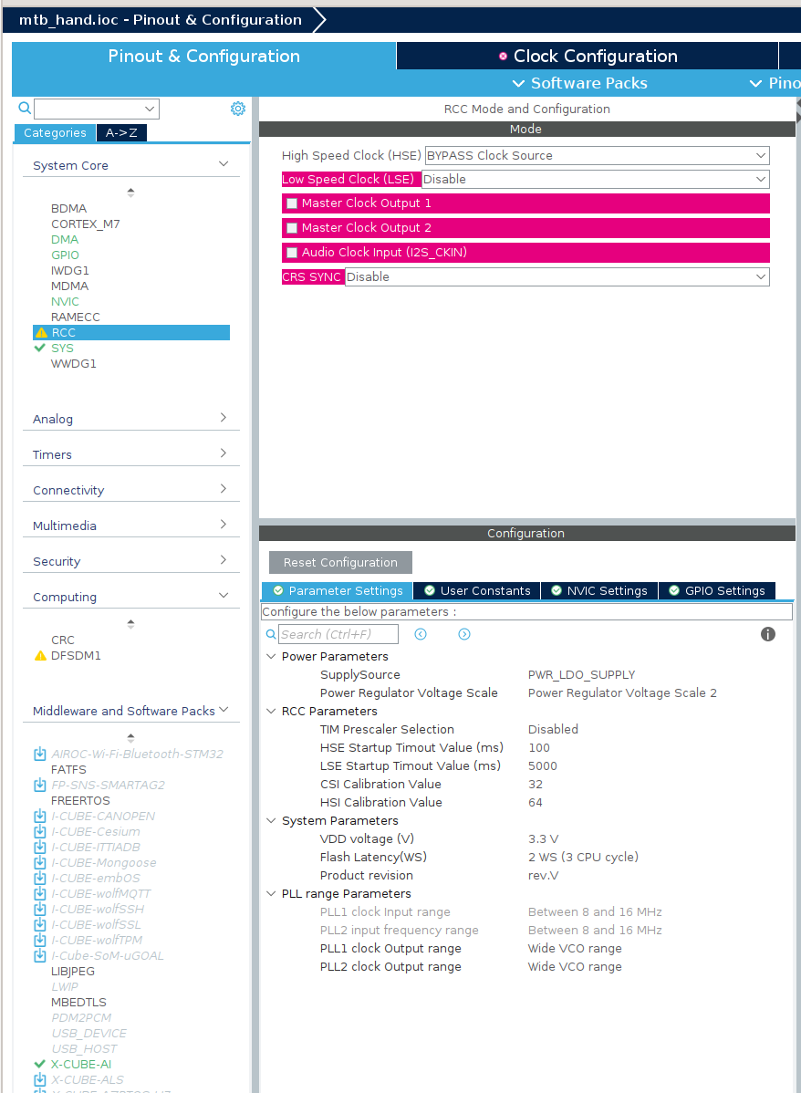 Solved X Cube Ai Integration And Clock Errors Stmicroelectronics Community 4061