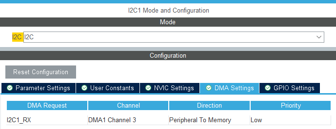 Failed To Use I2c Dma For Stm32f072 Stmicroelectronics Community