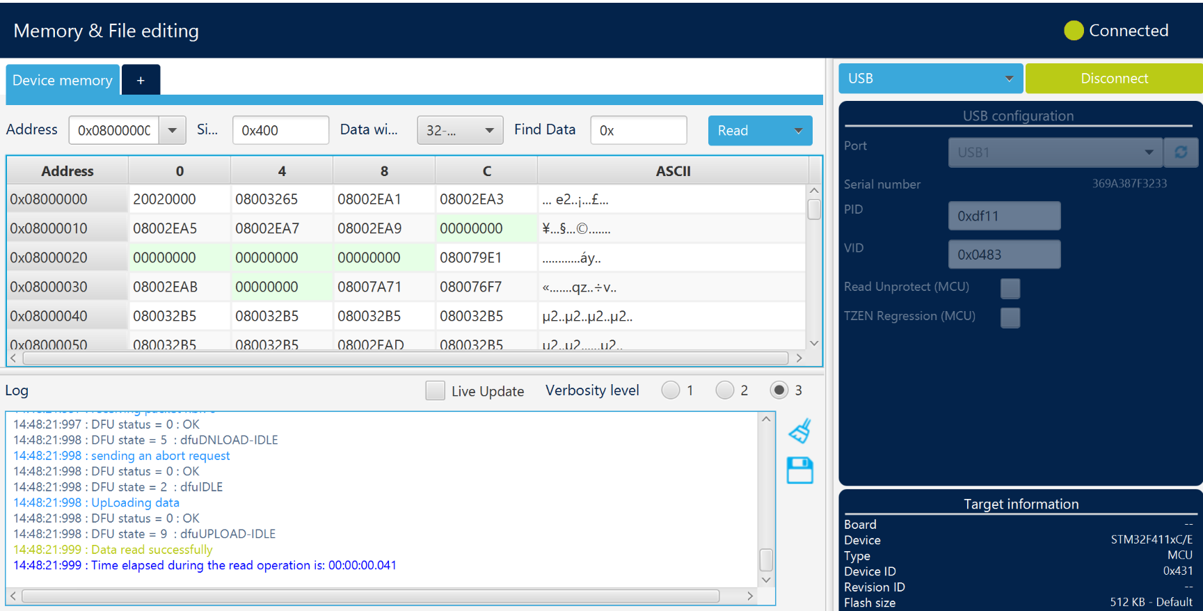 Stm32f411 Embedded Bootloader Usb Stmicroelectronics Community