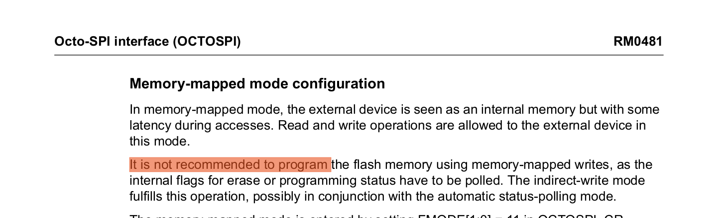 OCTOSPI with STM32H573 and ISSI external flash IS2 ...
