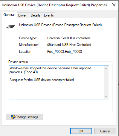 Solved: USB not recognized by PC in FreeRTOS - STMicroelectronics Community