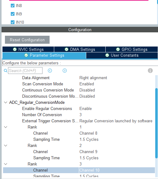 Solved: ADC Polling for multiple channel not working - STMicroelectronics Community