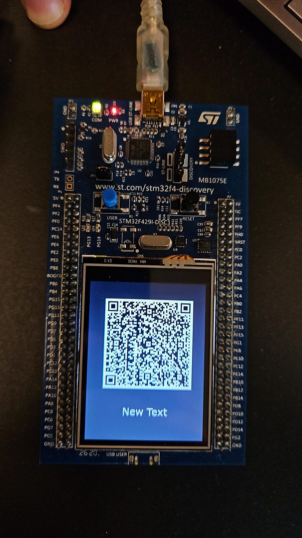 Solved: QR code generation from URL. - STMicroelectronics Community