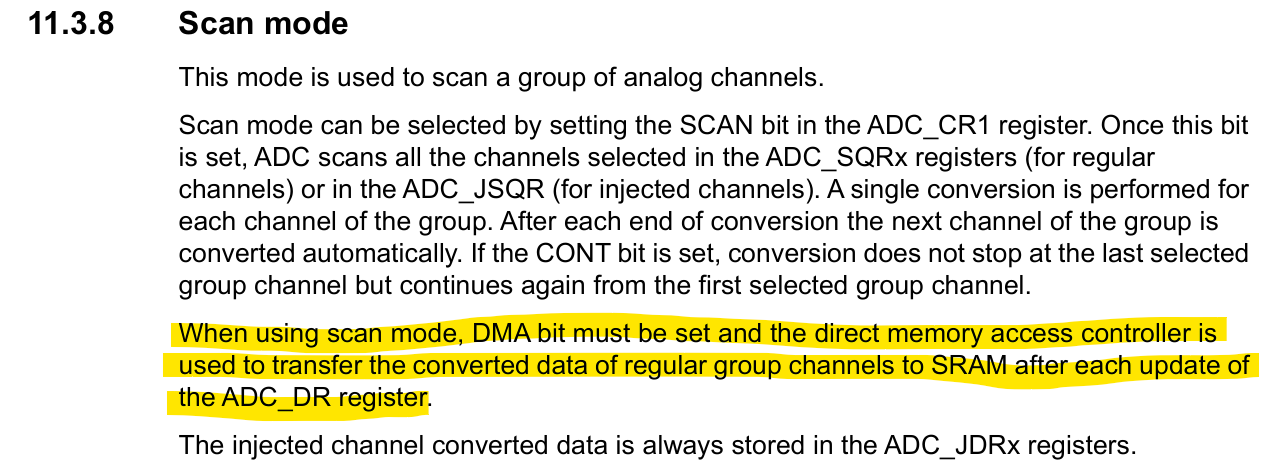 Solved: ADC Polling for multiple channel not working - STMicroelectronics Community