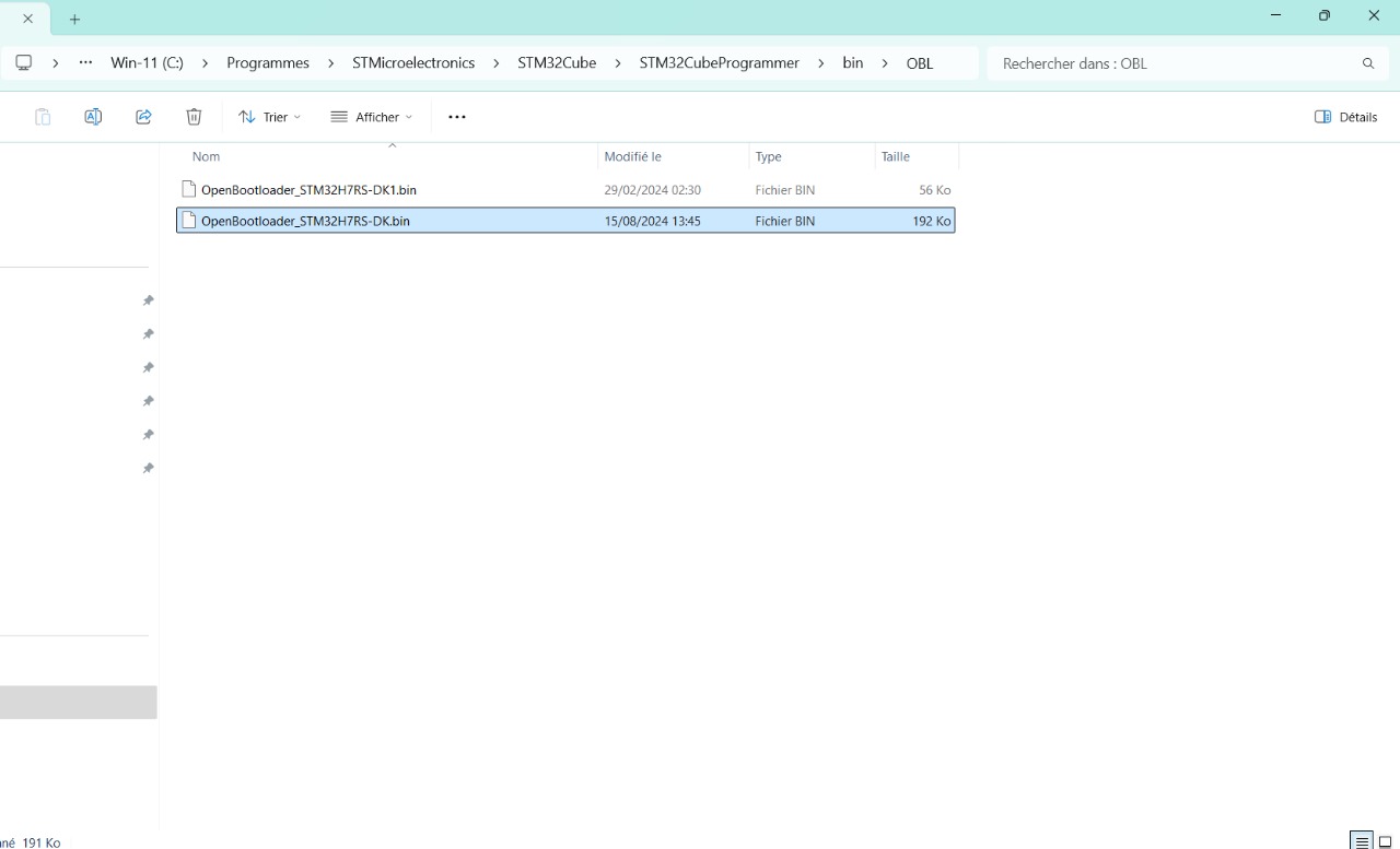 Solved Issue With The External Loader With Stm32h563 Stmicroelectronics Community