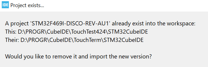 Rename project for opening in STM32CubeIDE - STMicroelectronics Community