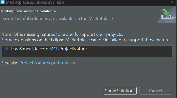 Solved: Message from CubeIDE: Solved: Message from CubeIDE: