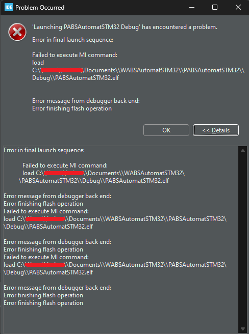 Cube IDE 1.16.0 and STlink v3 - cannot find debugg... - STMicroelectronics Community