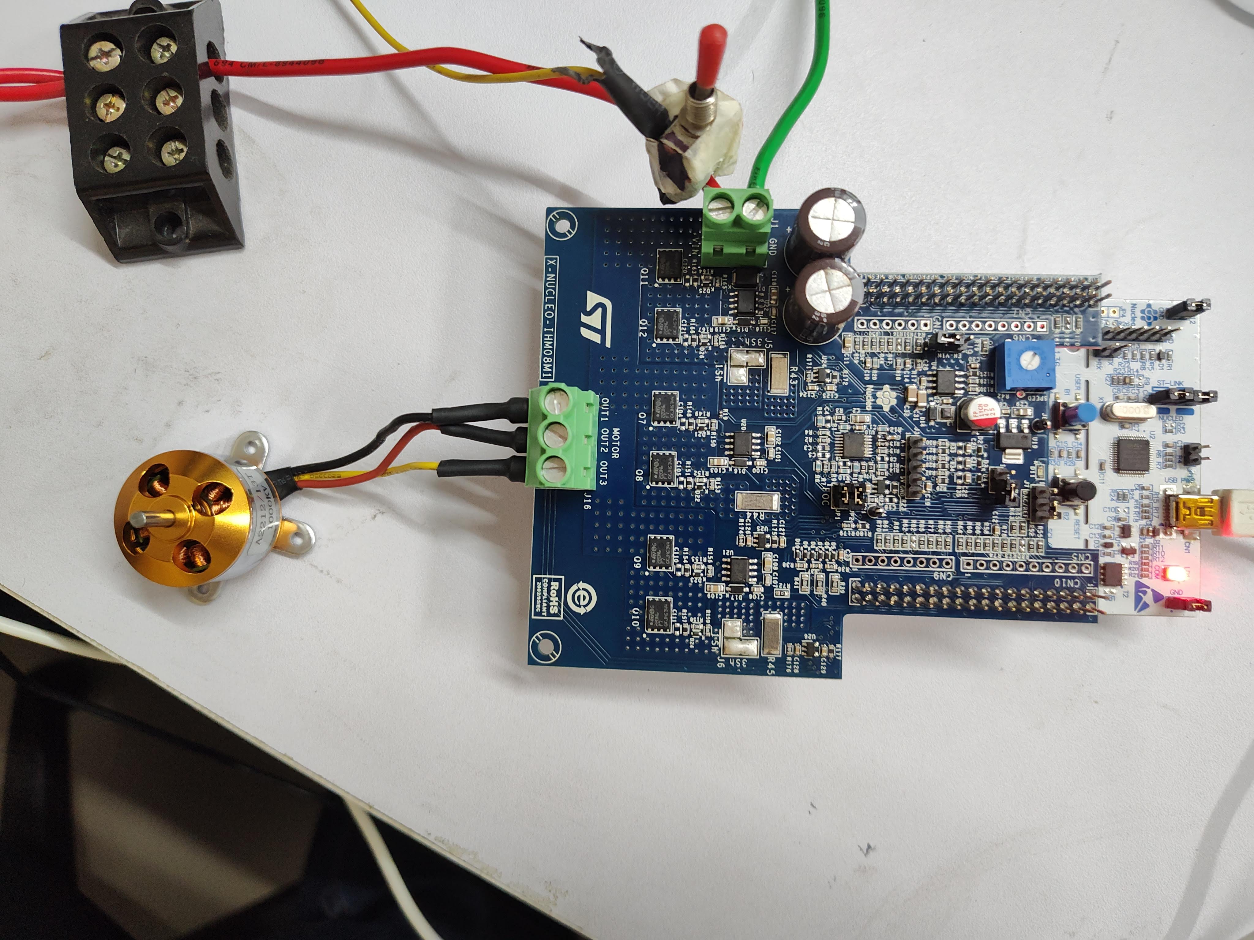 Motor profiler 1.2.9 unable to spin motor - STMicroelectronics Community