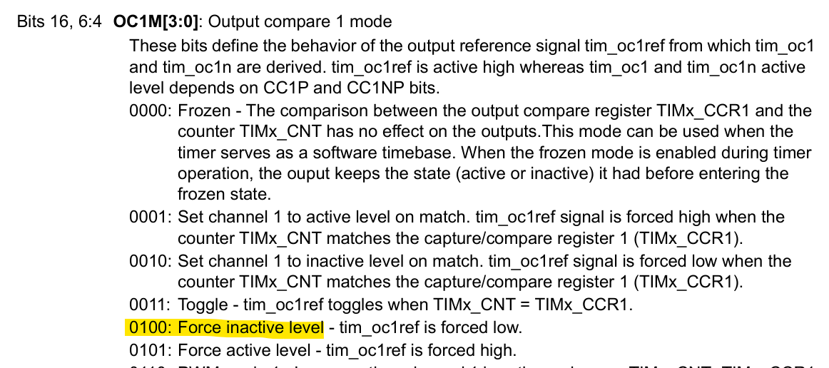 Solved: Synchronise 2 independent timers in OC Toggle mode - STMicroelectronics Community