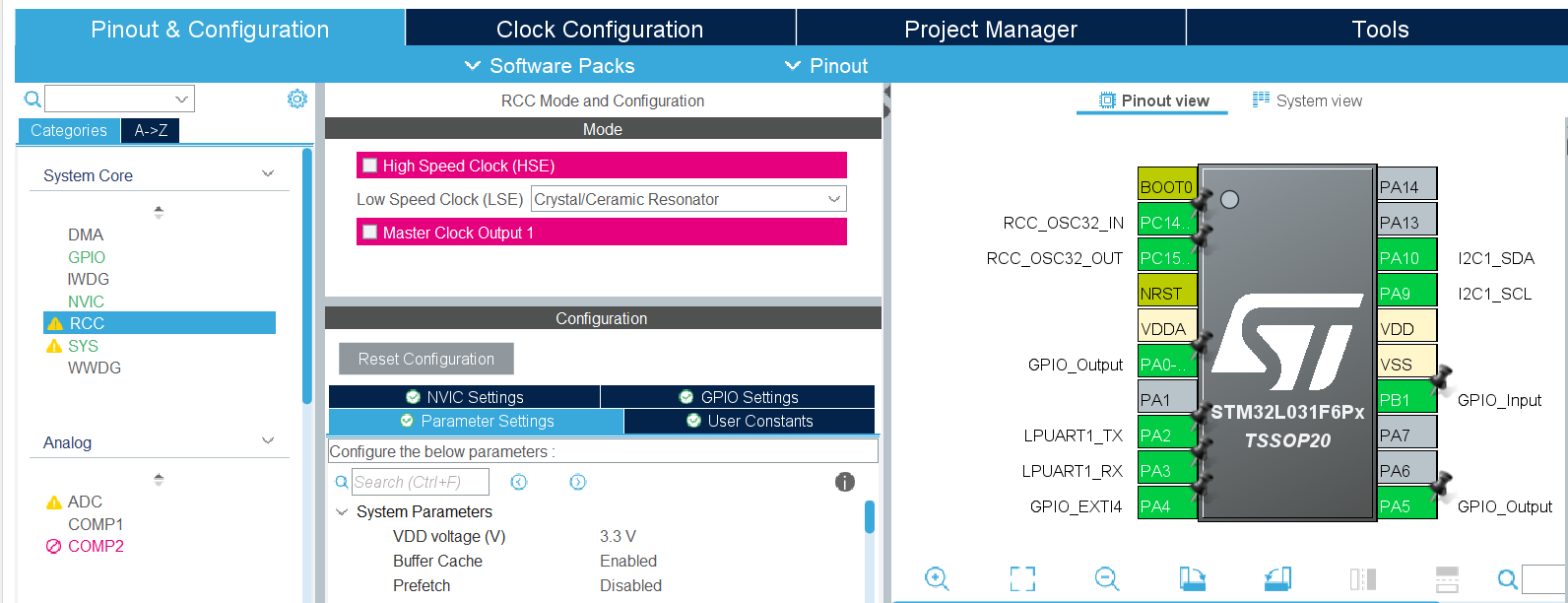 Solved: External Clock Configuration - STMicroelectronics Community