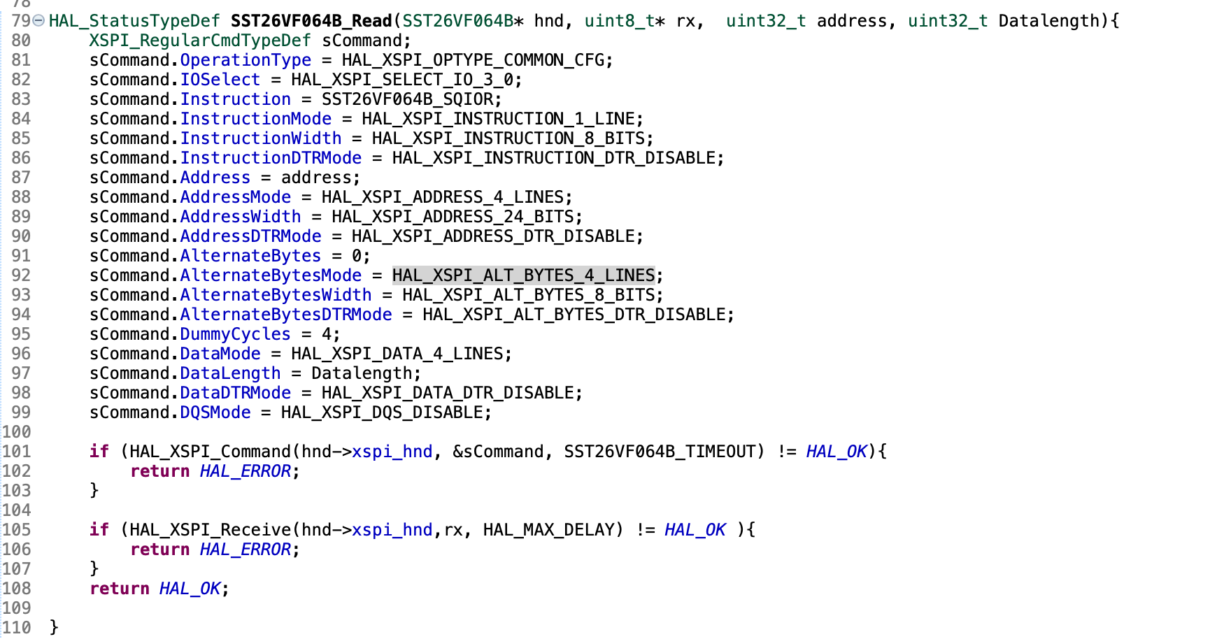 Solved: Code is stuck in XSPI_WaitFlagStateUntilTimeout - STMicroelectronics Community