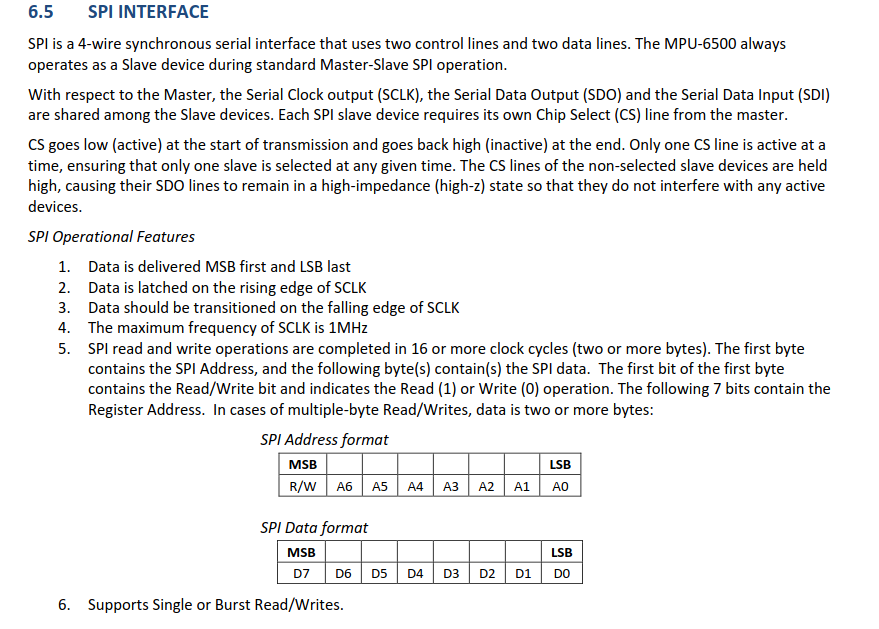 STM32F405 - SPI MPU-6500 - STMicroelectronics Community