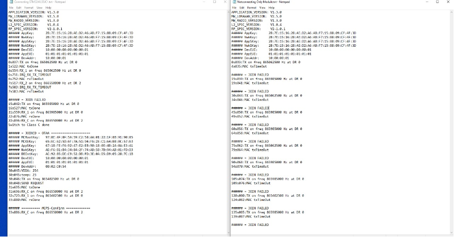 Solved: STM32WLE5 is gives error MAC TxTimeOut when trying ...