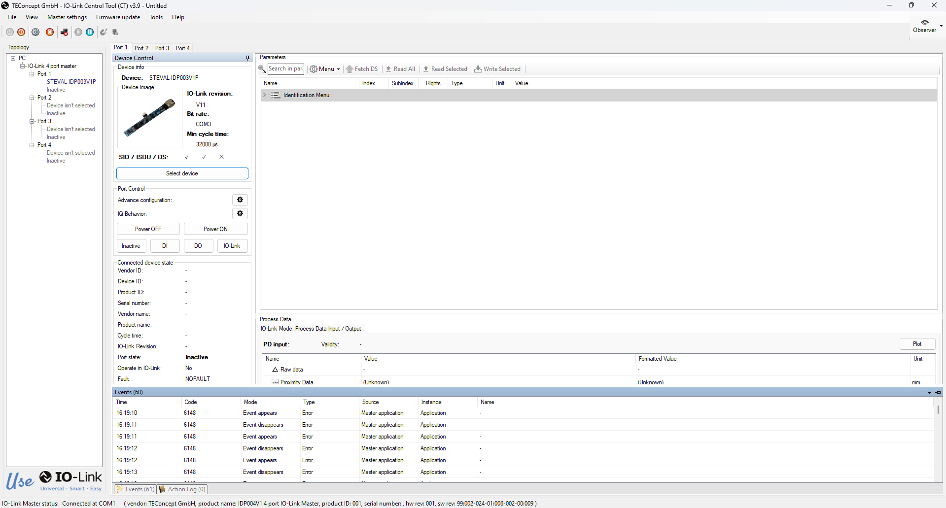 Error 6148 With Steval Idp004v2 Board And Te Conce