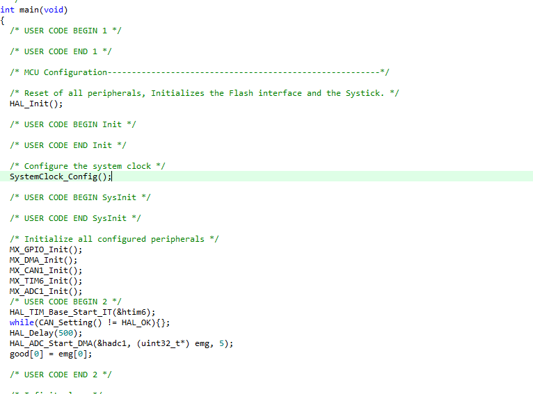Solved: How can I get adc value in main statement? - STMicroelectronics Community