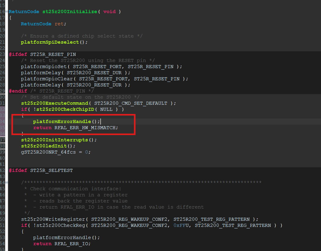 Solved: configuration of ST25R100 chip with STM32C031C6T6 ... - STMicroelectronics Community