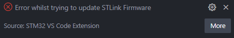 Solved: Error whilst trying to update STLink Firmware ...