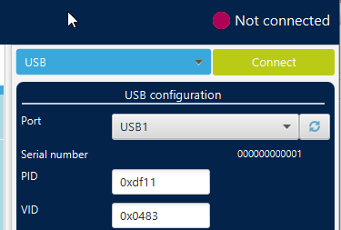 Can not connect to Board in with DFU Mode, only af... - STMicroelectronics Community