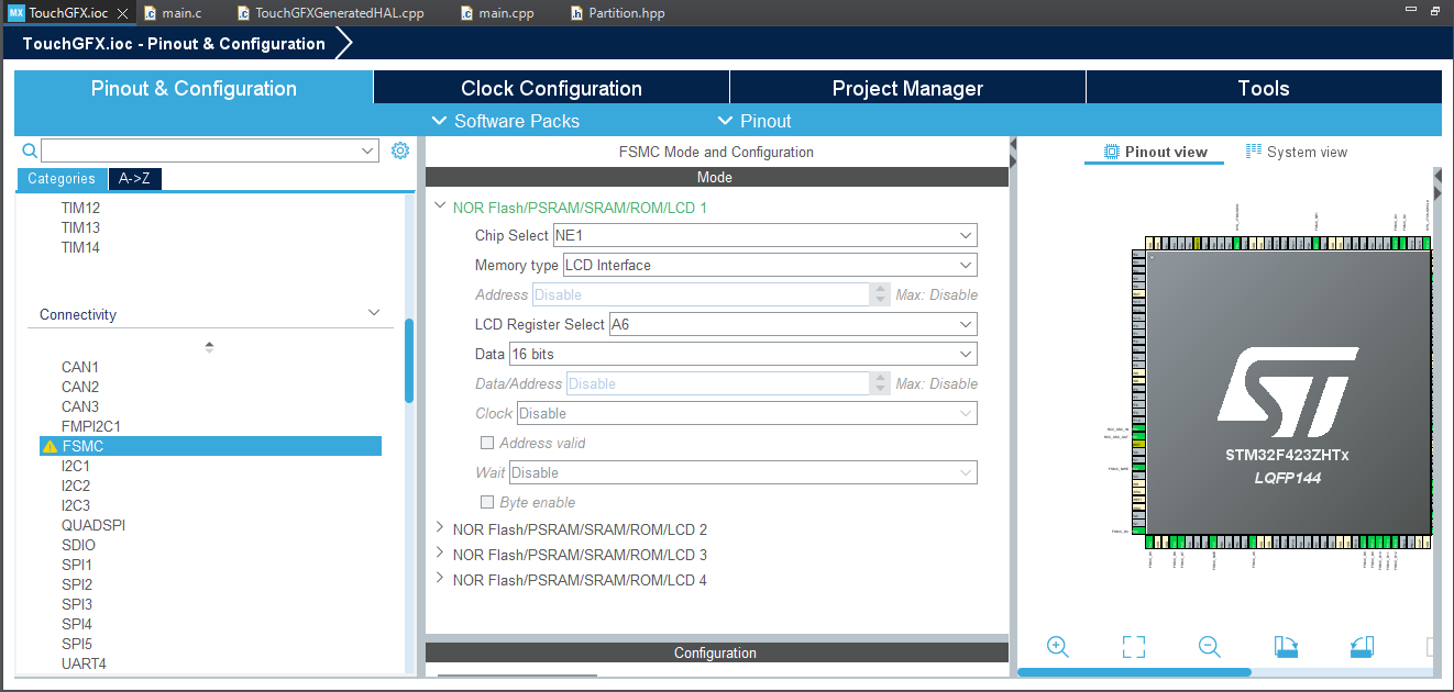 TouchGFX error - STMicroelectronics Community