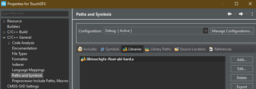 TouchGFX error - STMicroelectronics Community