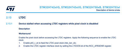 Solved: Writing to ltdc on stm32h753 debug messing up - STMicroelectronics Community