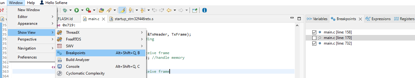 Solved Another Bug Can Not Remove Breakpoints Stmicroelectronics Community
