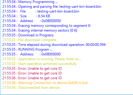 Solved: NRST Pin going low while programming for a milli s... - STMicroelectronics Community